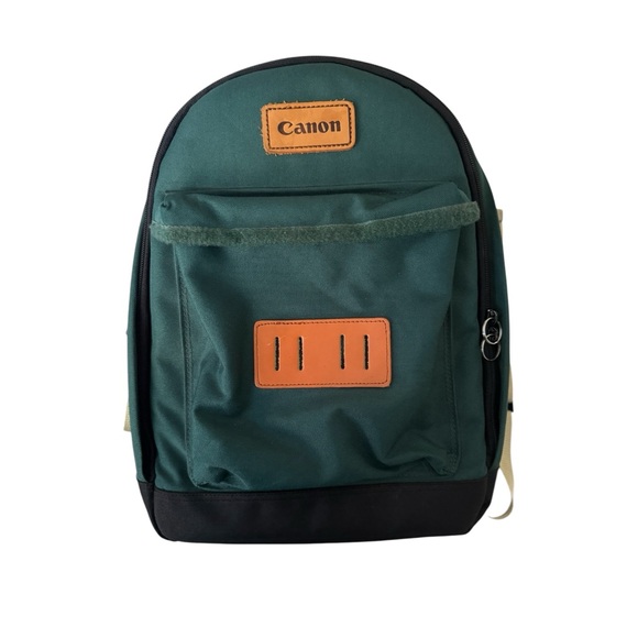 Canon | Cameras, Photo & Video | Vintage Dark Green Tan Leather Canon ...